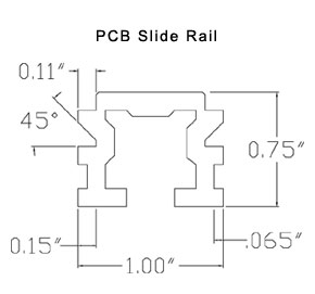 Drawings of the slide rails